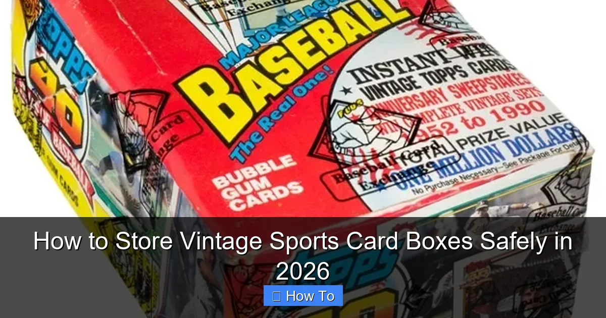 How to Store Vintage Sports Card Boxes Safely in 2026 ...