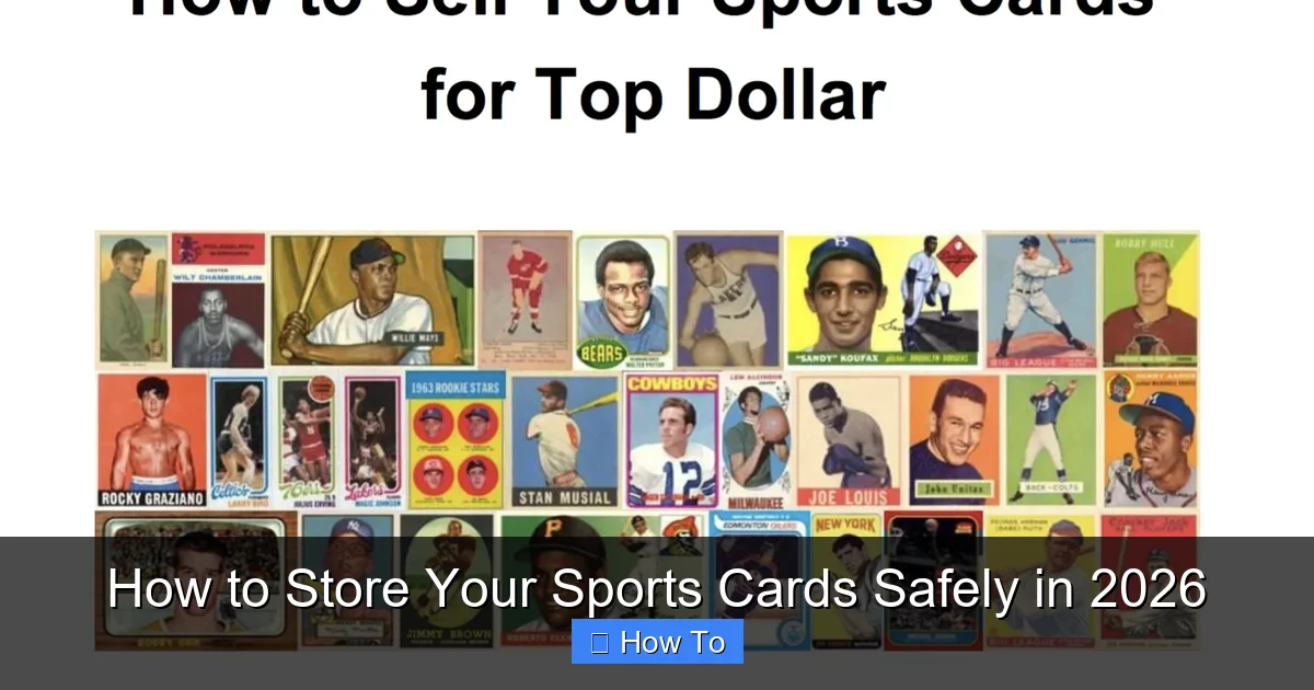 How to Store Your Sports Cards Safely in 2026 - therealsportsstore.com